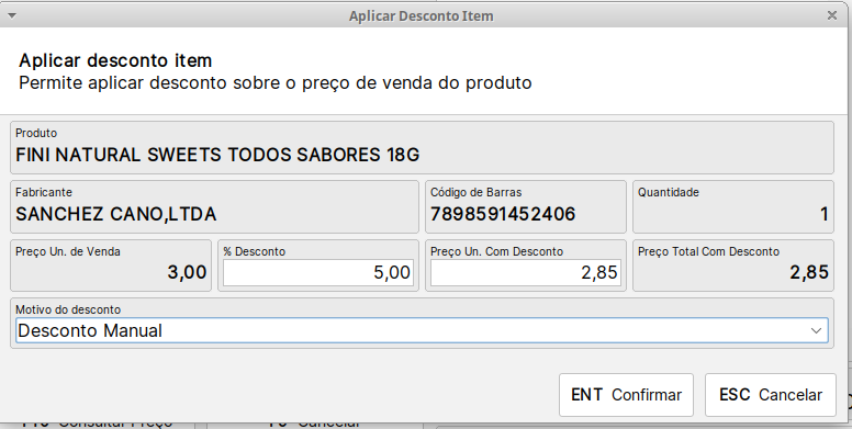 A7Pharma:Aplicando o Desconto Manual no PDV - Base de Conhecimento Alpha7